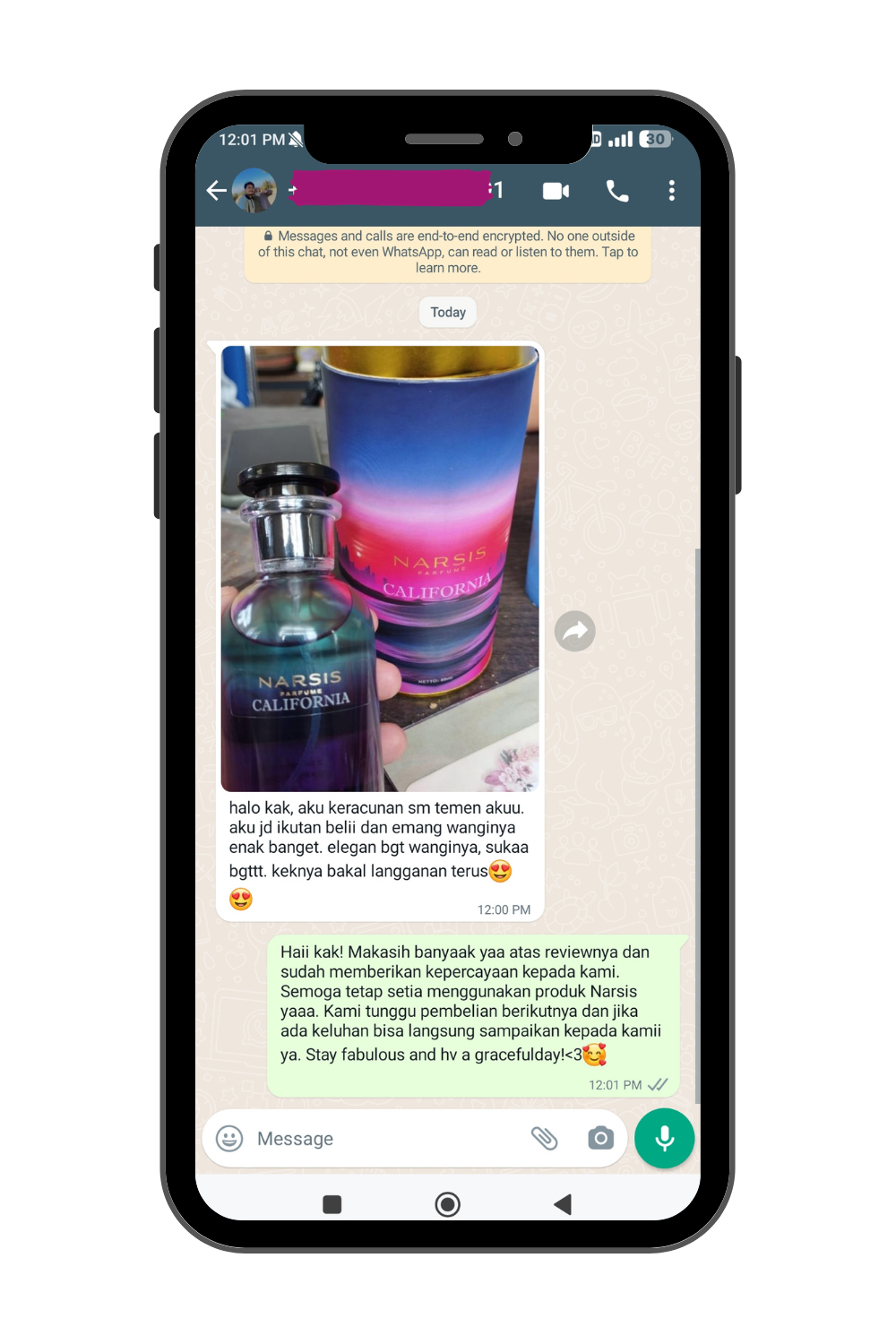 Narsis California Eau De Perfume ~ FBA – narsisofficial